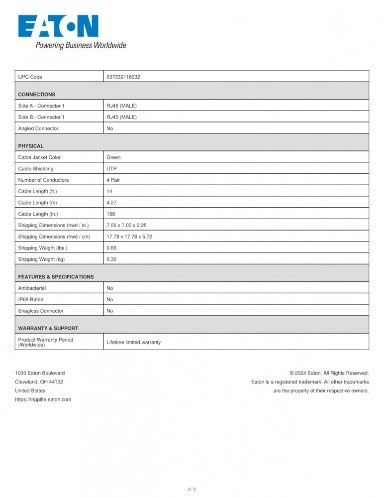 N201-014-GN-R technical document page 2