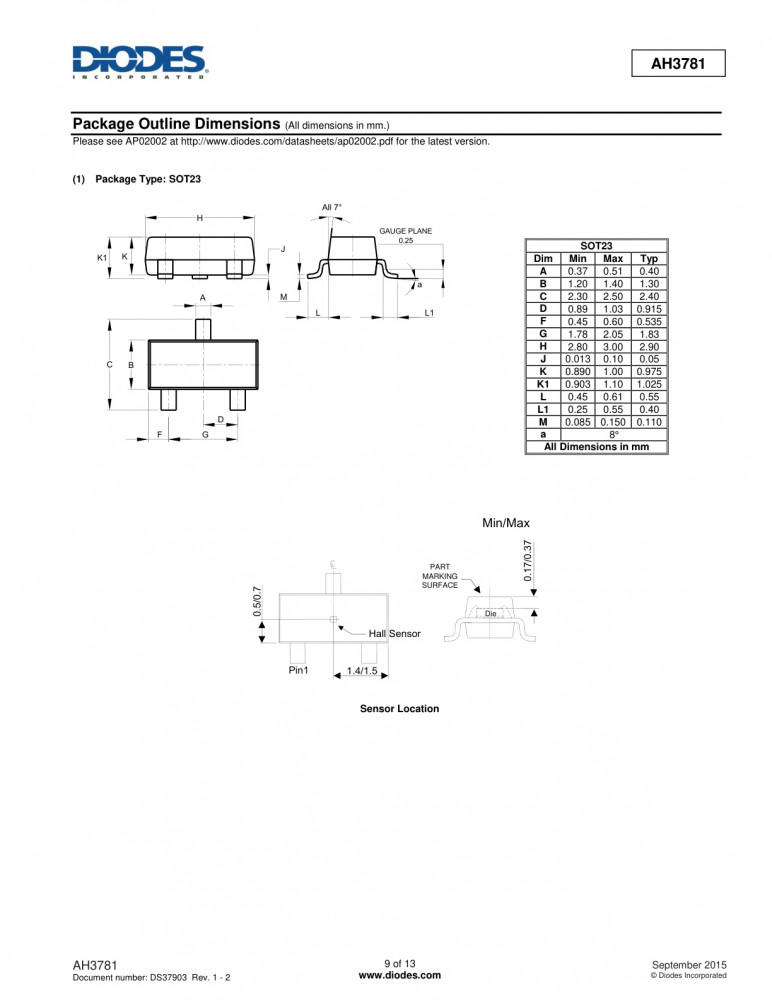 AH3781 datasheet page 9
