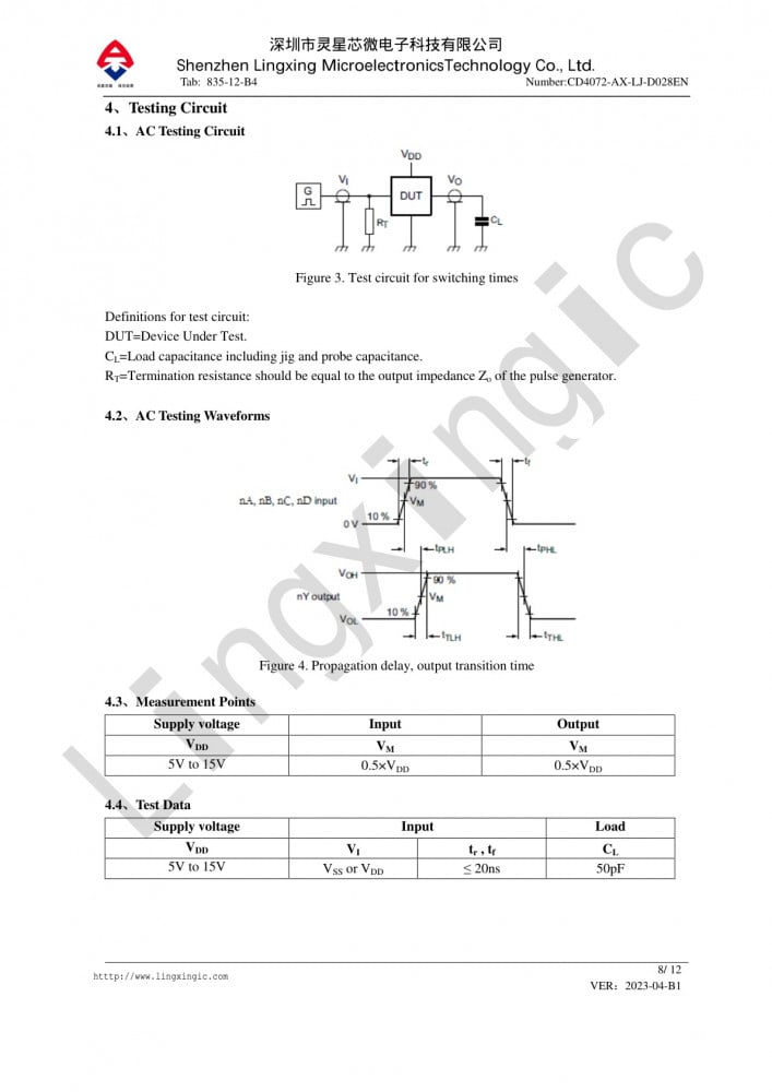 CD4072BE(LX) datasheet page 8