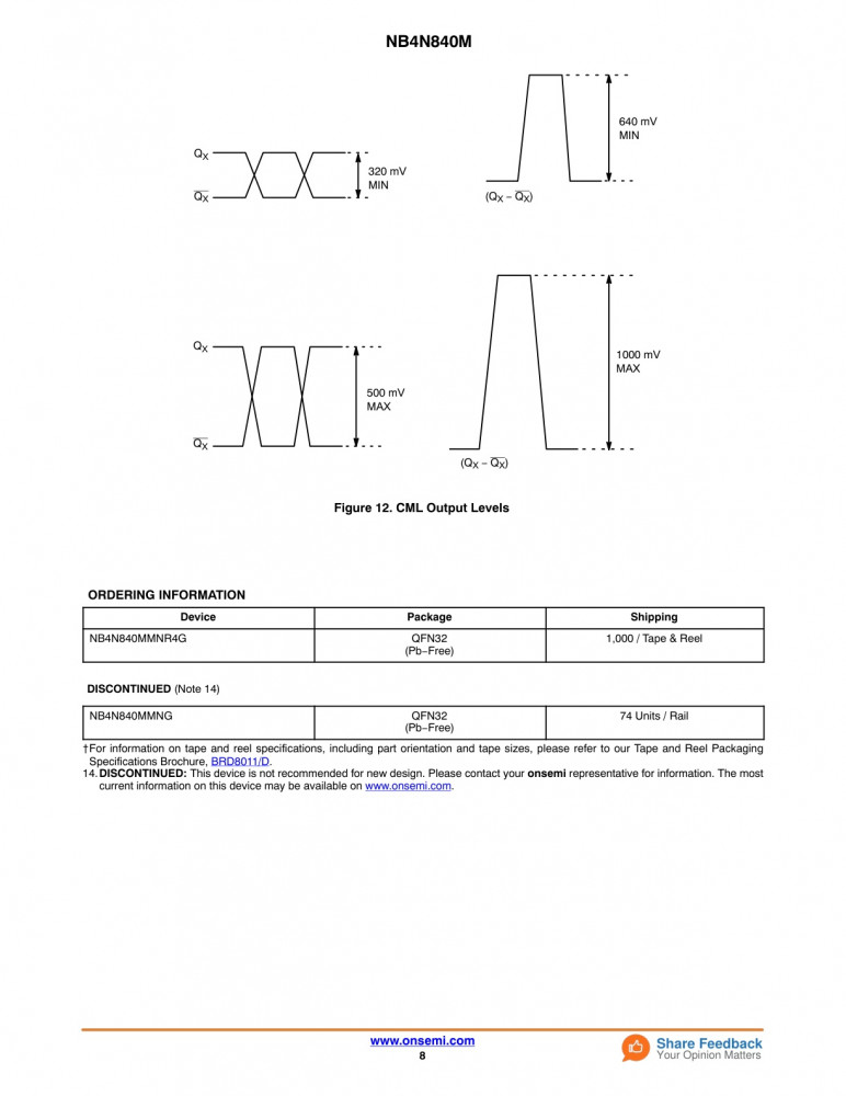 NB4N840M datasheet page 8