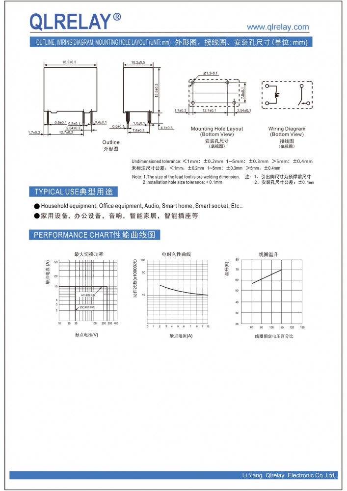 JZC-11FH technical document page 3