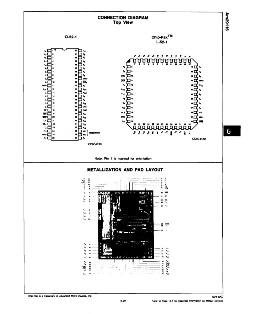 AM29116DC datasheet page 3