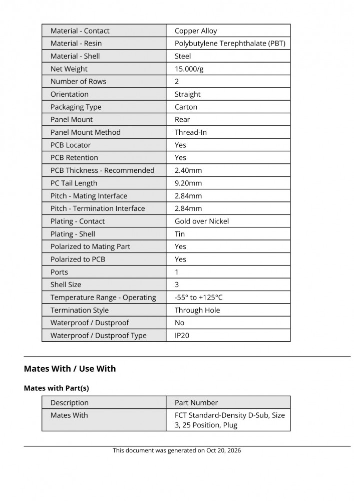 MOLEX 1731091474 technical drawing preview, page 3