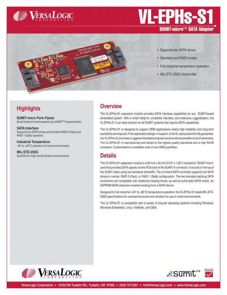 VL-EPHS-S1E product documentation image, page 1