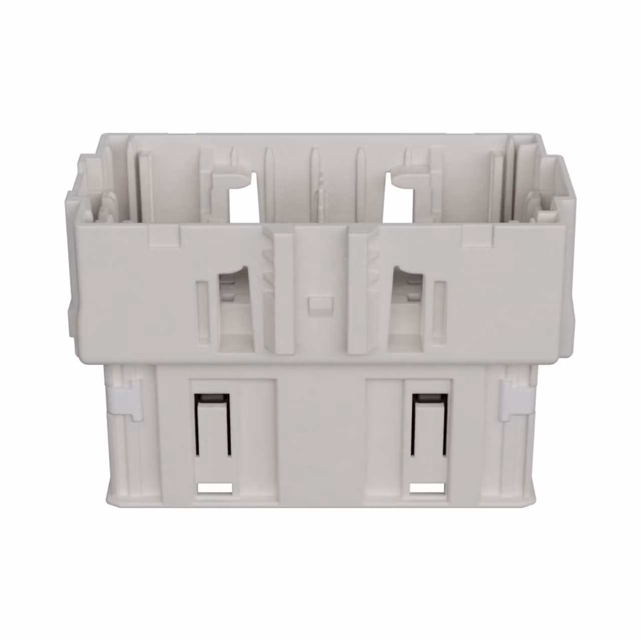 MX-DaSH Unsealed 2x2 Male Connector Assembly, without Wire Dress Cover Latch, Configuration 6, Keying Option B, Natural (White) for sale