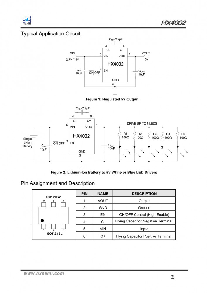 HX4002-MFC datasheet page 2