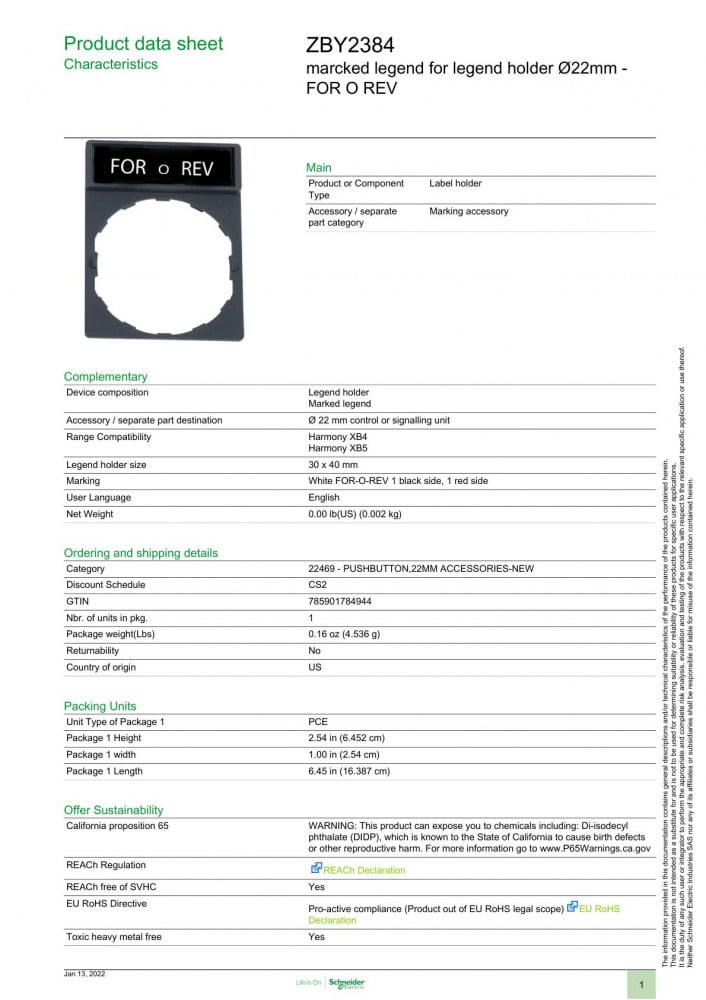 ZBY2384 technical document page 1