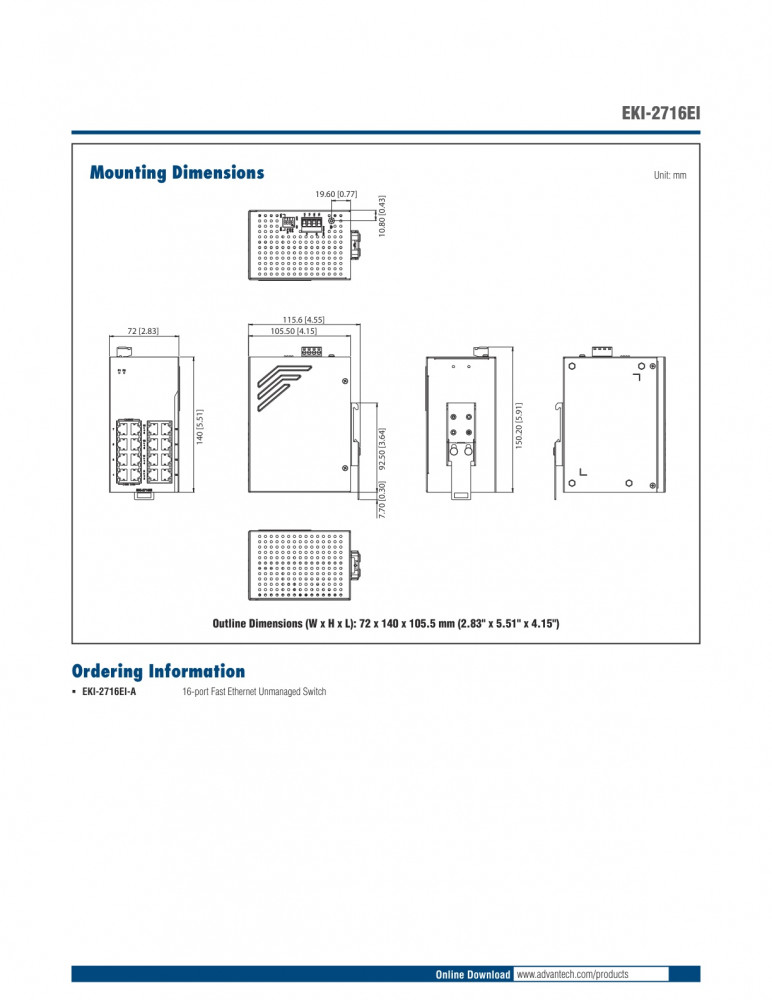 EKI-2716EI technical document page 2