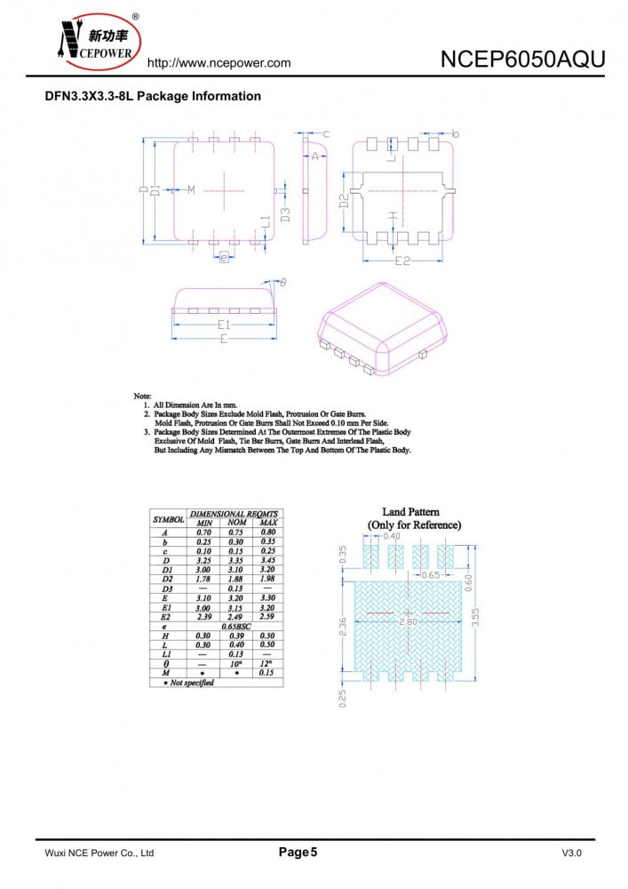 NCEP6050AQU datasheet page 5