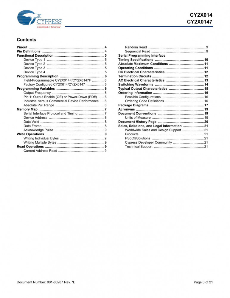 CY2X014 technical document page 3