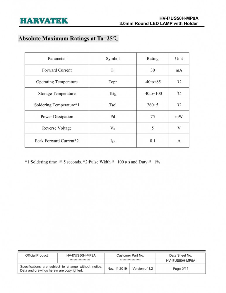 HV-I7US50H-MP9A datasheet page 5