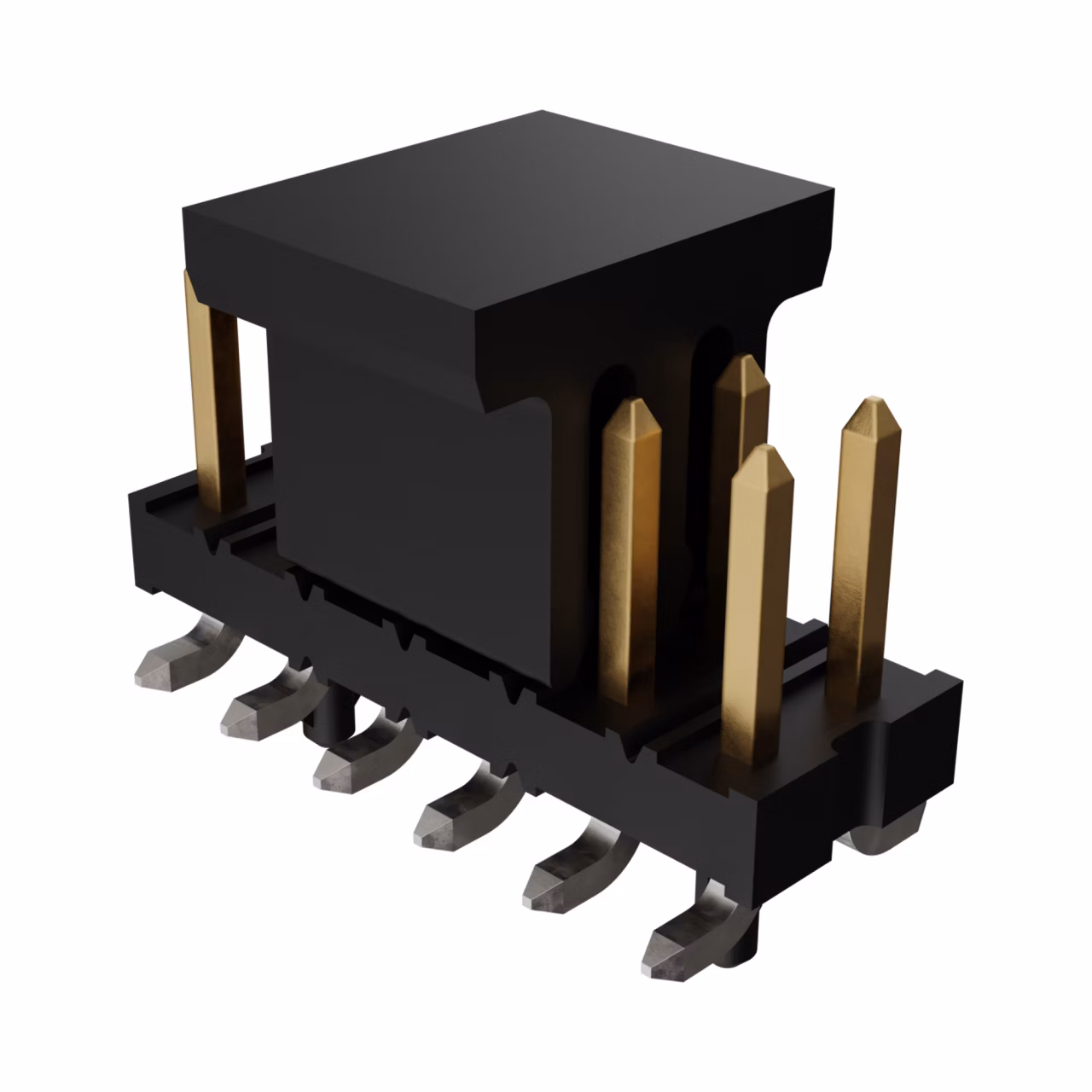 Milli-Grid Header, Vertical, Surface Mount, 12 Circuits, 0.76µm Gold (Au) Plating, Mating Pin Length 3.80mm, with Cap and Pegs, Tape and Reel, Lead-Free for sale
