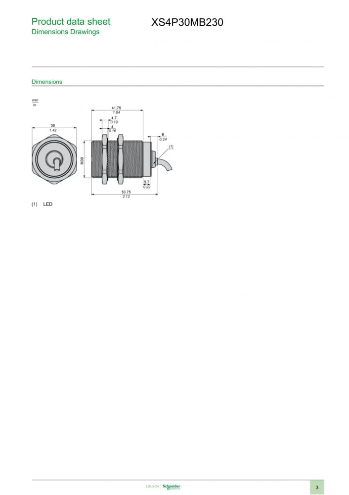 XS4P30MB230 technical document page 3