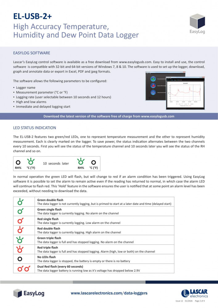 EL-USB-2+ technical document page 2