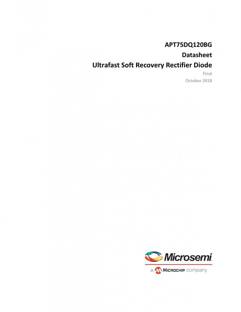 APT75DQ120BG datasheet page 1