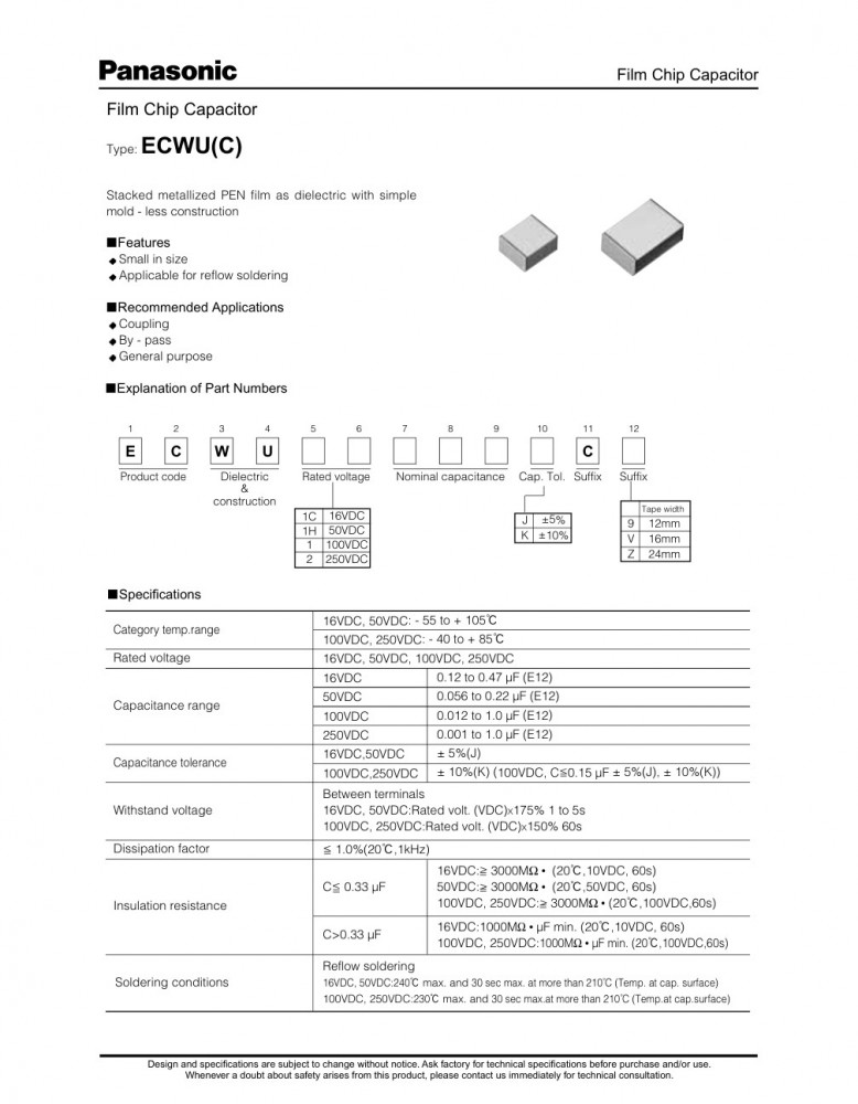 PANASONIC ECWU(C) document page 1