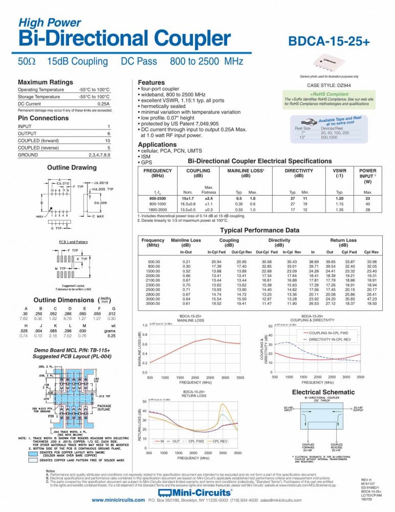 BDCA-15-25+ technical document page