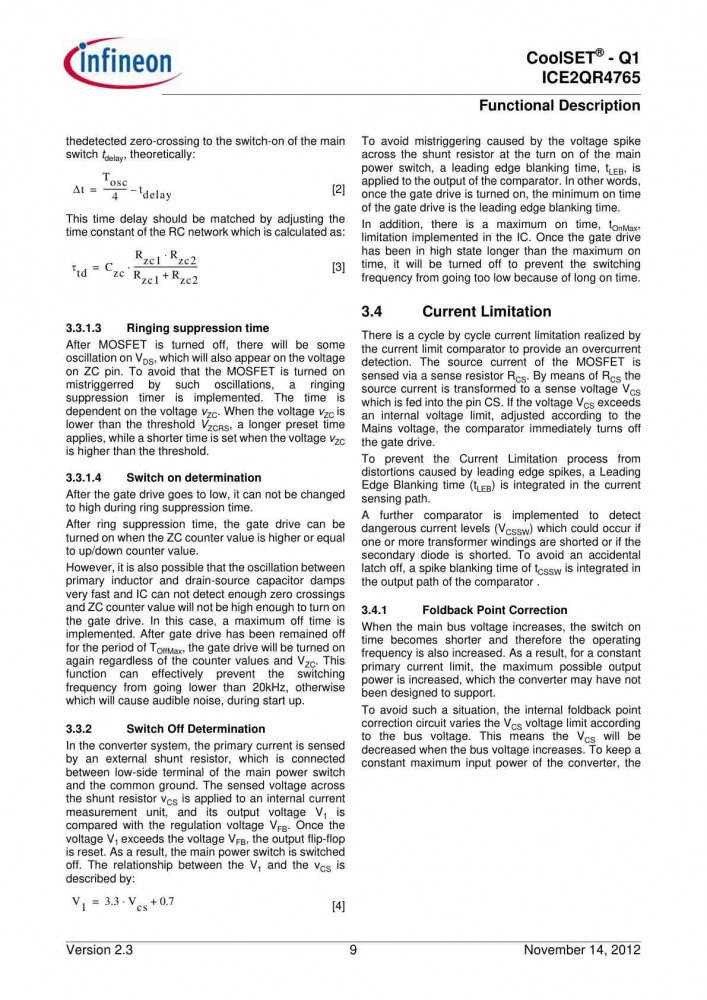 ICE2QR4765 datasheet page 9