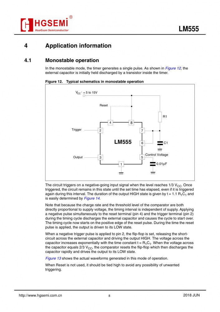 LM555M/TR datasheet page 8