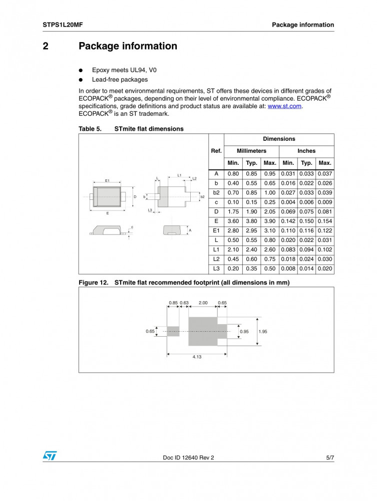 STPS1L20MF datasheet page 5