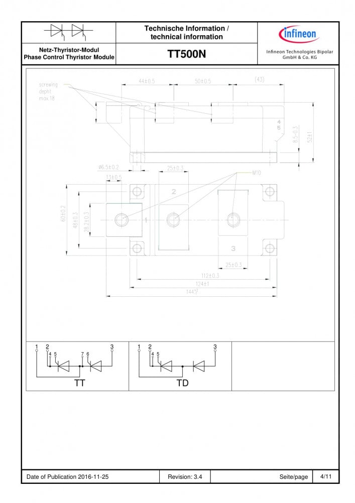TT500N16KOF technical document page 4