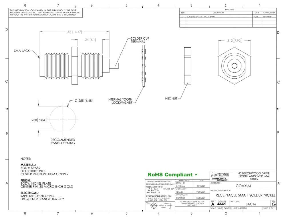 L-com BAC16 technical document preview