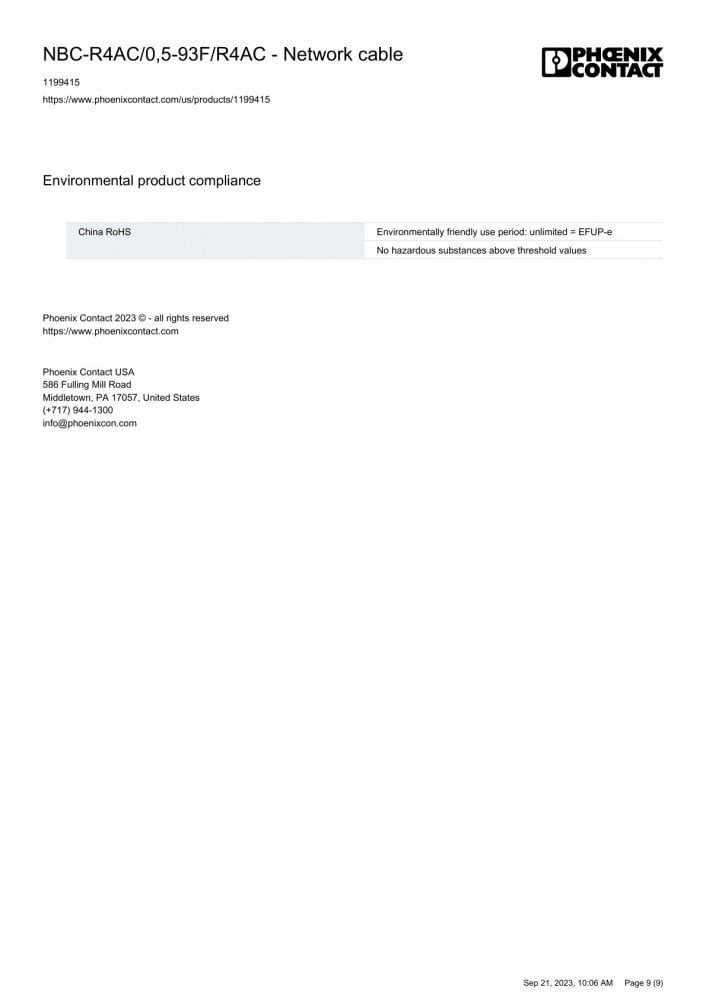 Phoenix Contact 1199415 documentation page 9