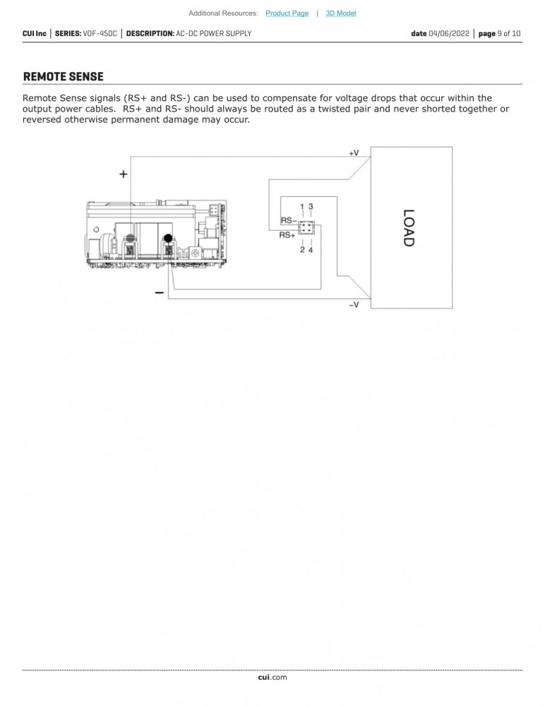 VOF-450C datasheet page 9