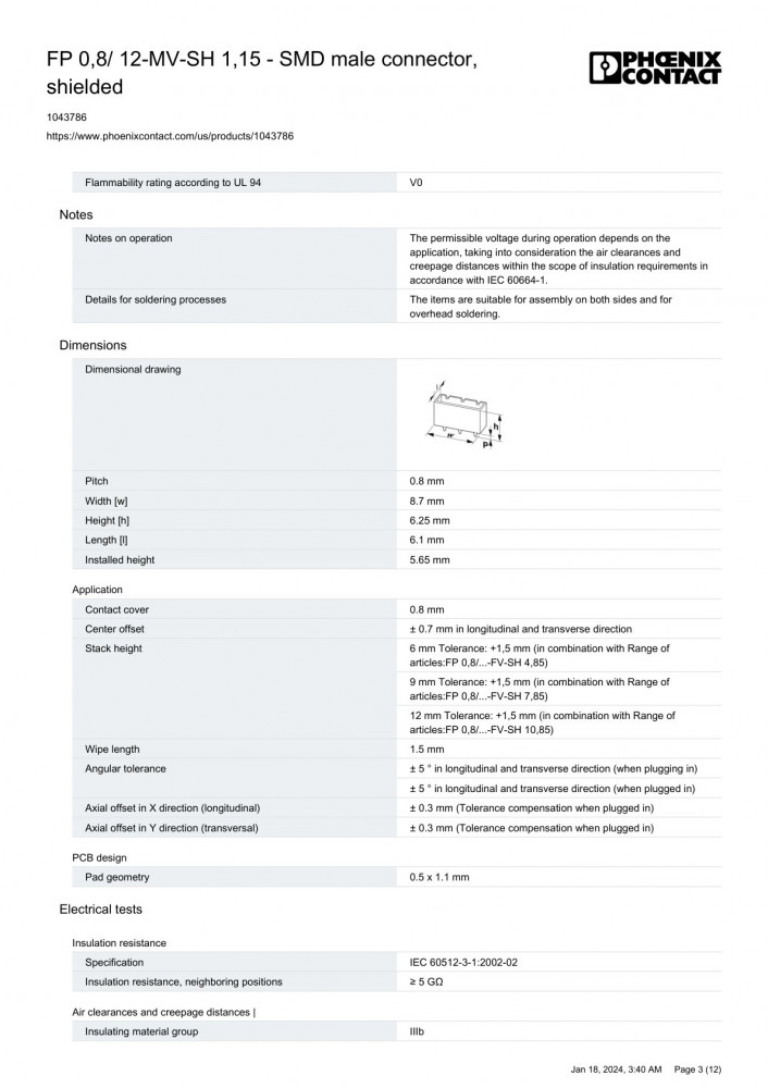 Phoenix Contact 1043786 technical document page 3