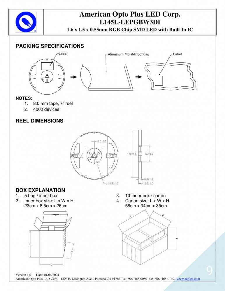 L145L-LEPGBW3DI datasheet page 9