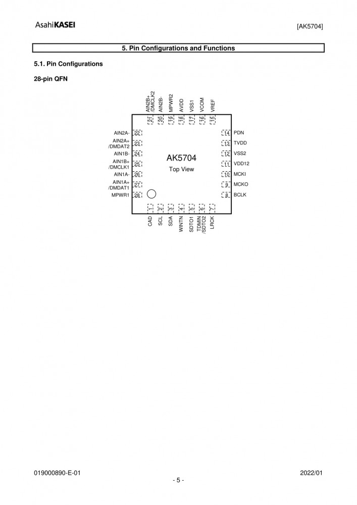 AK5704 technical document image 5