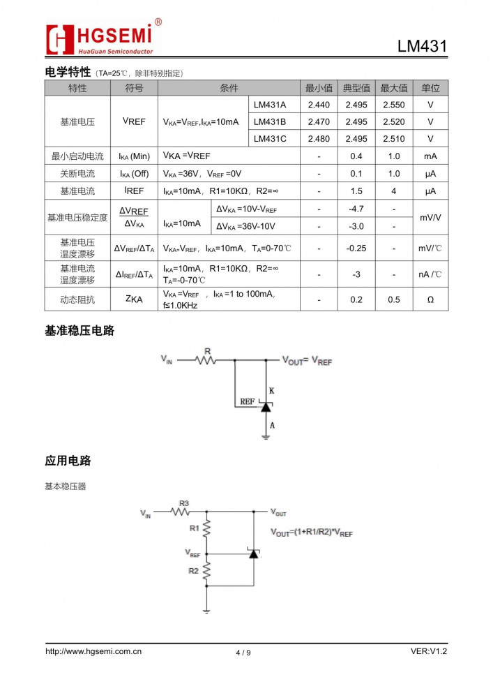 LM431 datasheet page 4