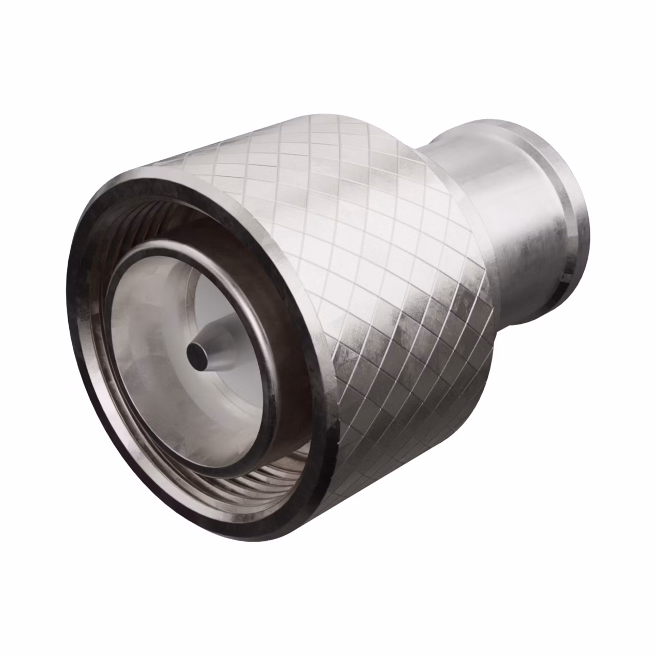 4.3-10 Plug, Straight, Hand Tight, Solder, for 1/2