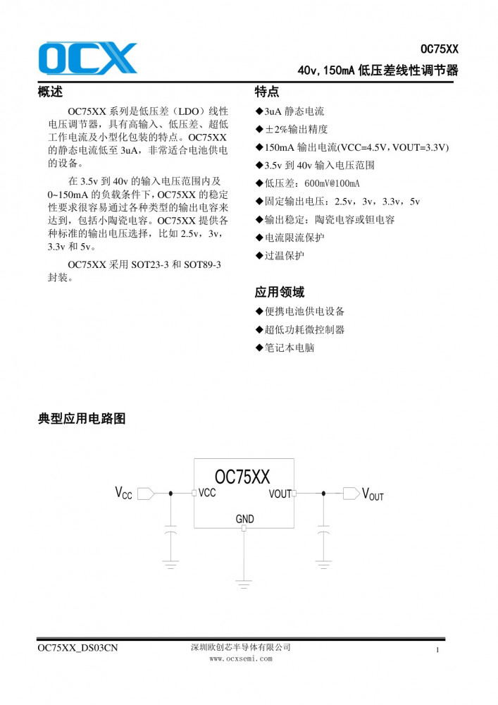OC7533 datasheet page 1