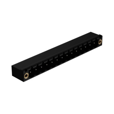 5.00mm Pitch Eurostyle Right-Angle PCB Header, with Threaded Retention Inserts, 14 Circuits for sale