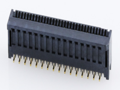 Easy-On FFC/FPC Connector, 0.50mm Pitch, Surface Mount, Vertical, Non-ZIF, Reverse Footprint, Tin Bismuth Plating, Long Terminal Type, Black, 8 Circuits