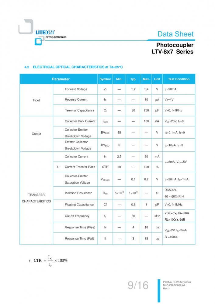 LTV-817 datasheet page 10