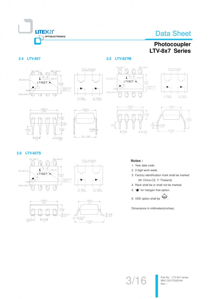 LTV-817 datasheet page 4