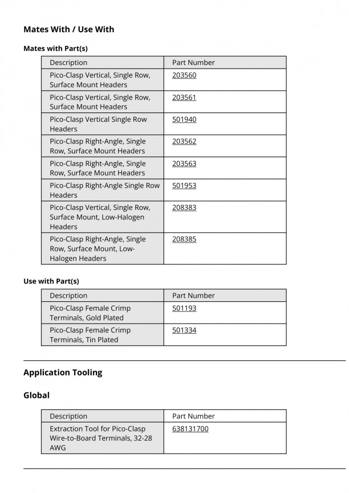 MOLEX 5019390531 document image, page 3