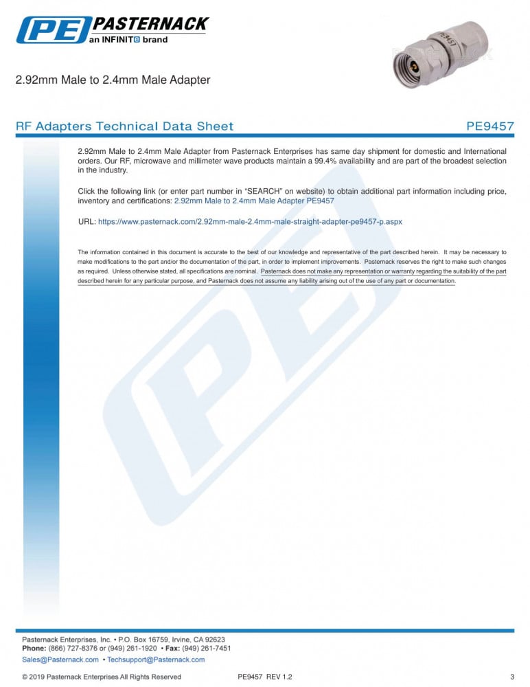 PE9457 technical document page 3