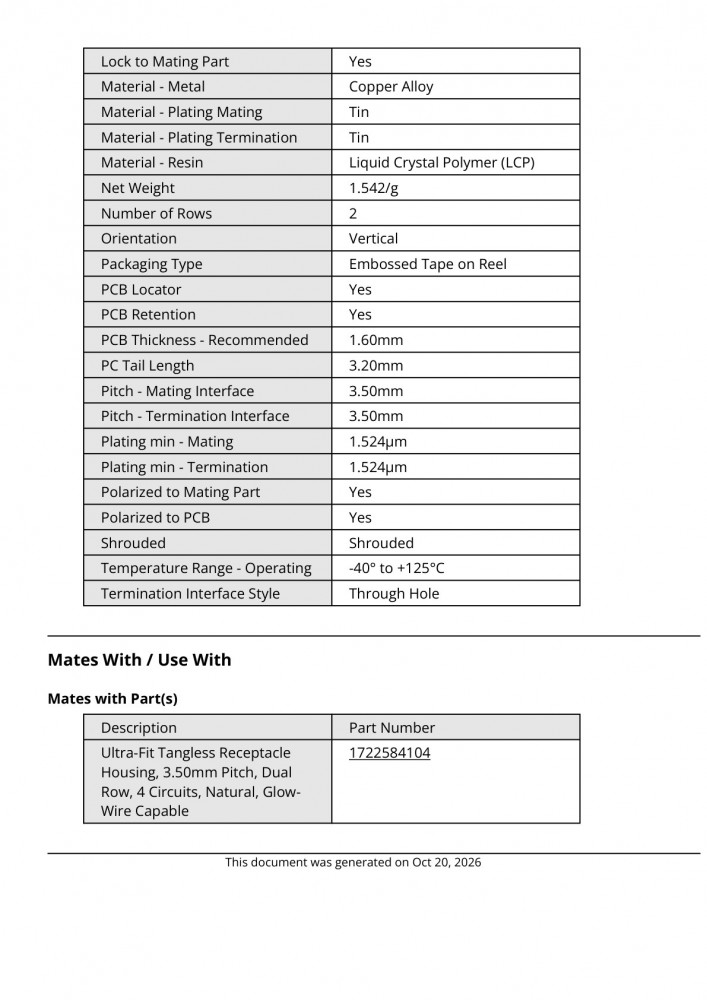 MOLEX 1722999104 technical document image 3