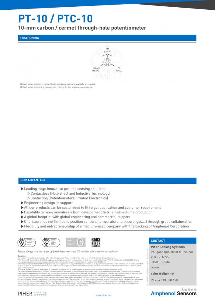 PT-10 specification page 10