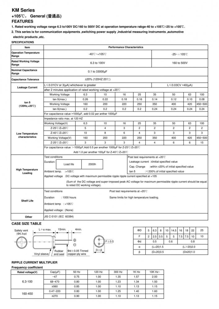 KM475M450G13RR0VH2FY0 document page 5