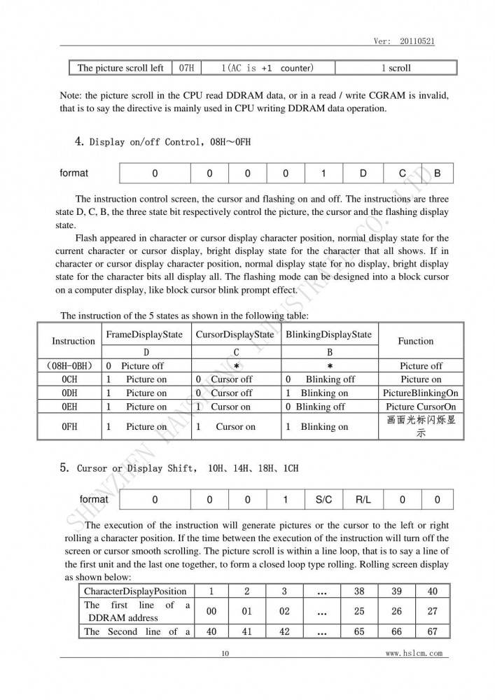HS1602A datasheet page 10