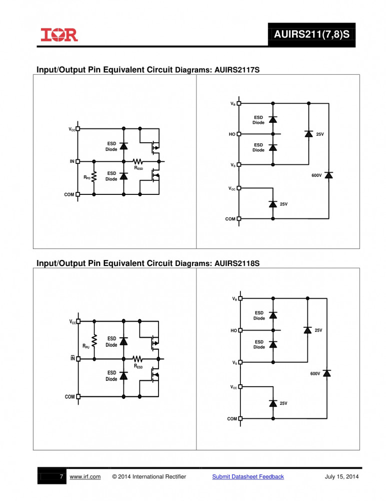 AUIRS2118STR datasheet page 7