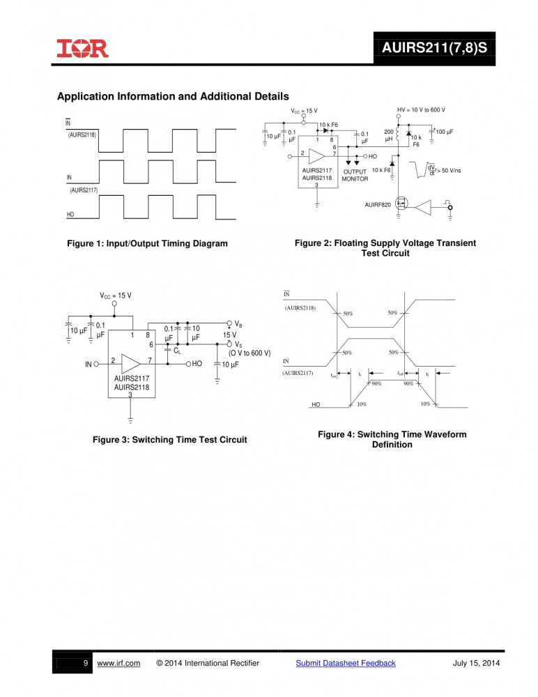 AUIRS2118STR datasheet page 9