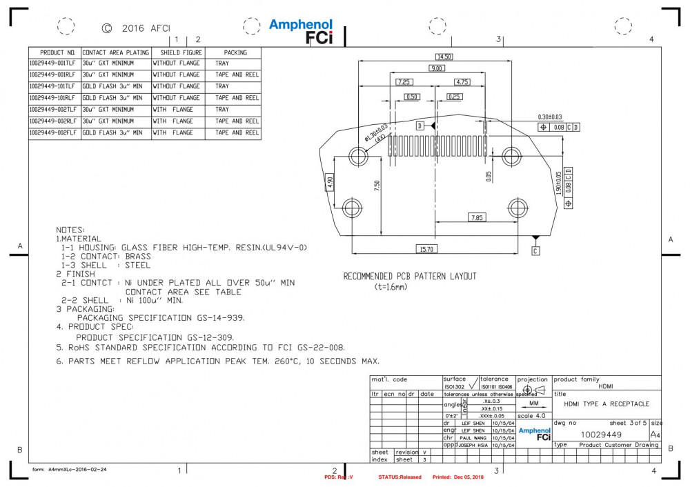 Amphenol 10029449 drawing page 3