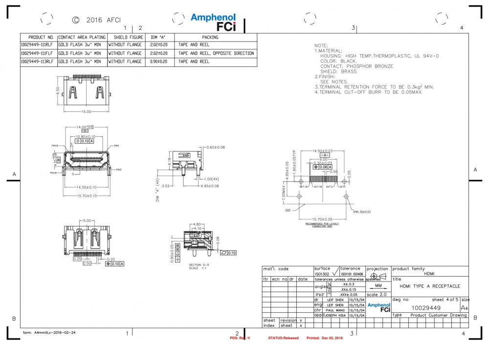 Amphenol 10029449 drawing page 4