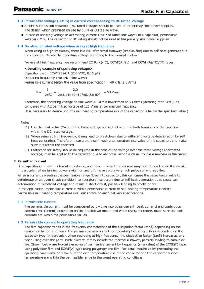 ECHU series datasheet page 7
