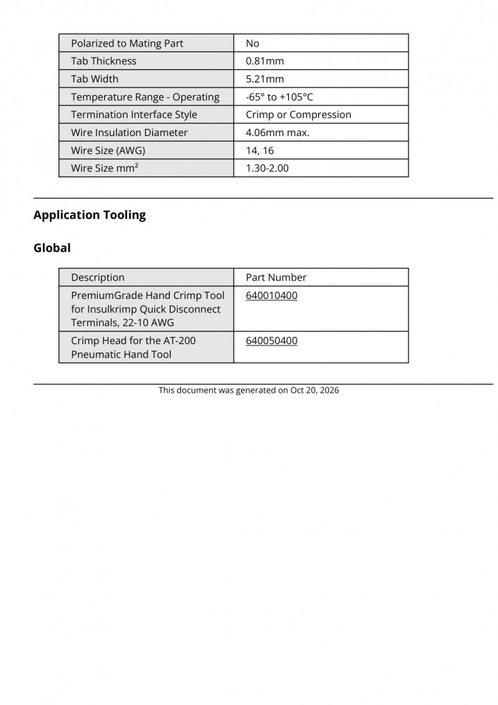 MOLEX 190030063 product documentation image 3